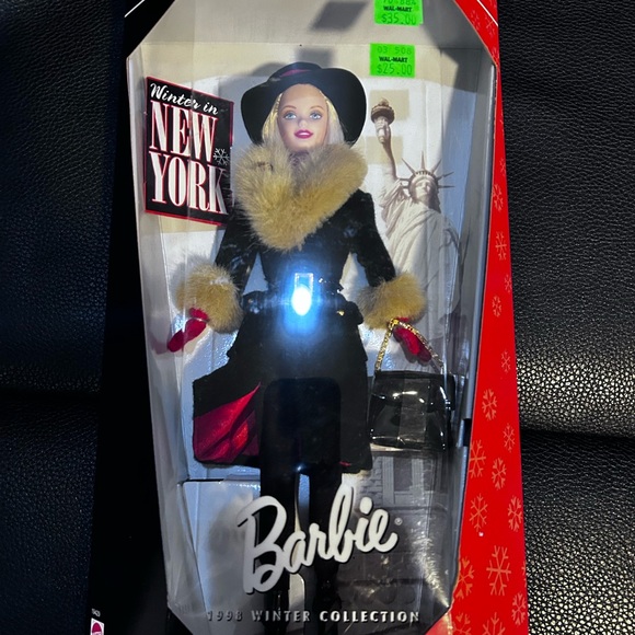 Barbie | Other | Barbie Winter Chic Doll With Black And Red Ensemble ...